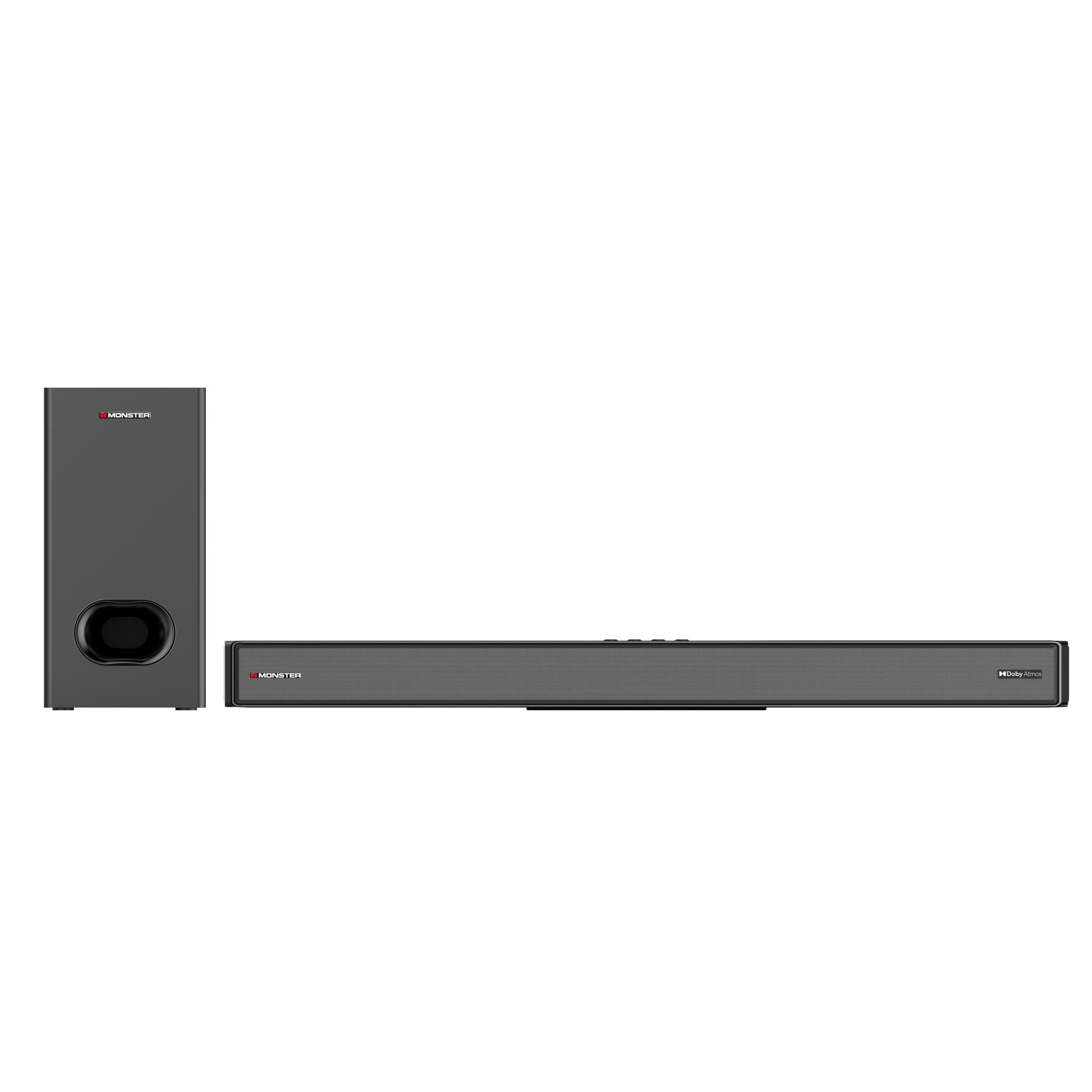 Elevate Your Home Audio with the Monster 2.1.2Ch Dolby Atmos Soundbar ...